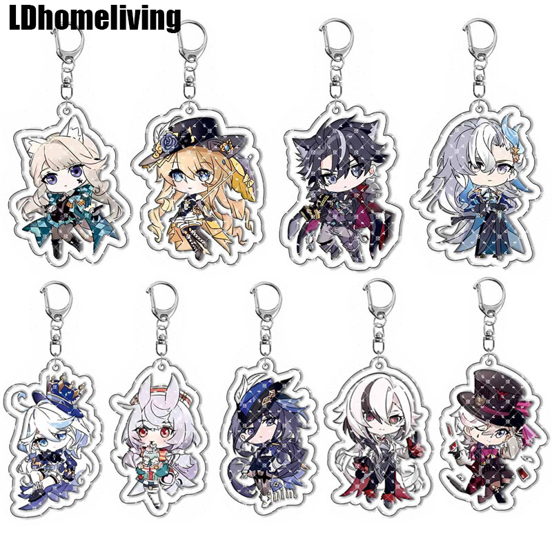 Genshin Impact keychain Mavuika Furina character Wriothesley interlayer ...