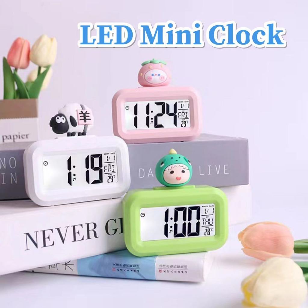 Smart Student Alarm Clock with Night Light Temperature Calendar Kitchen ...