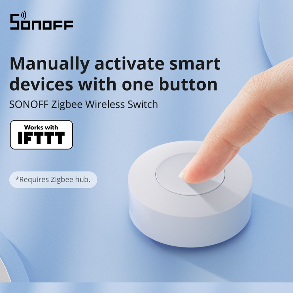 SONOFF SNZB-01P Zigbee Smart Wireless Switch Smart Scene via eWeLink Two-Way Control with TX ...