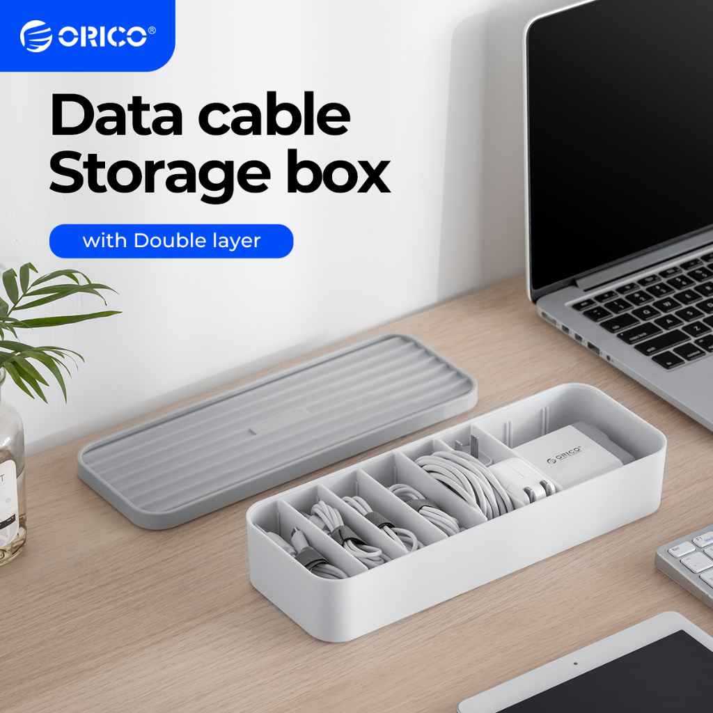 ORICO Data Cable Storage Box Desktop Organizer Charger Headphone Cable ...