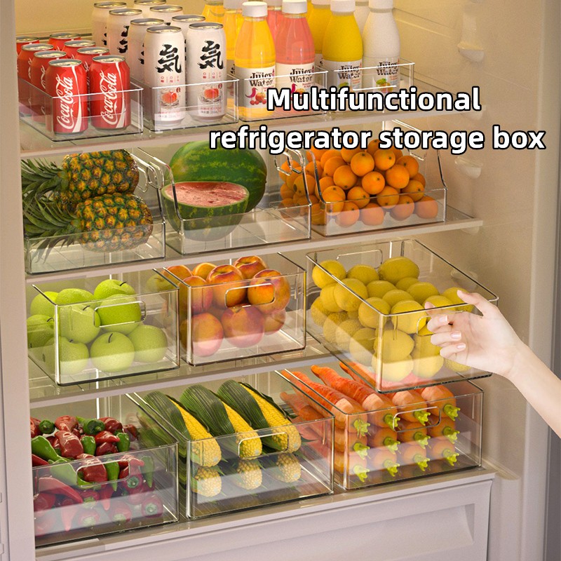 Multifunctional Refrigerator Storage Box Kitchen Vegetable Beverage ...