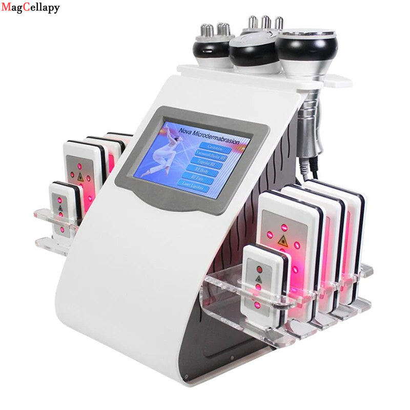 Compact 6 in 1 Laser Lipo 40K Ultrasonic Cavitation Machine Body Shape ...