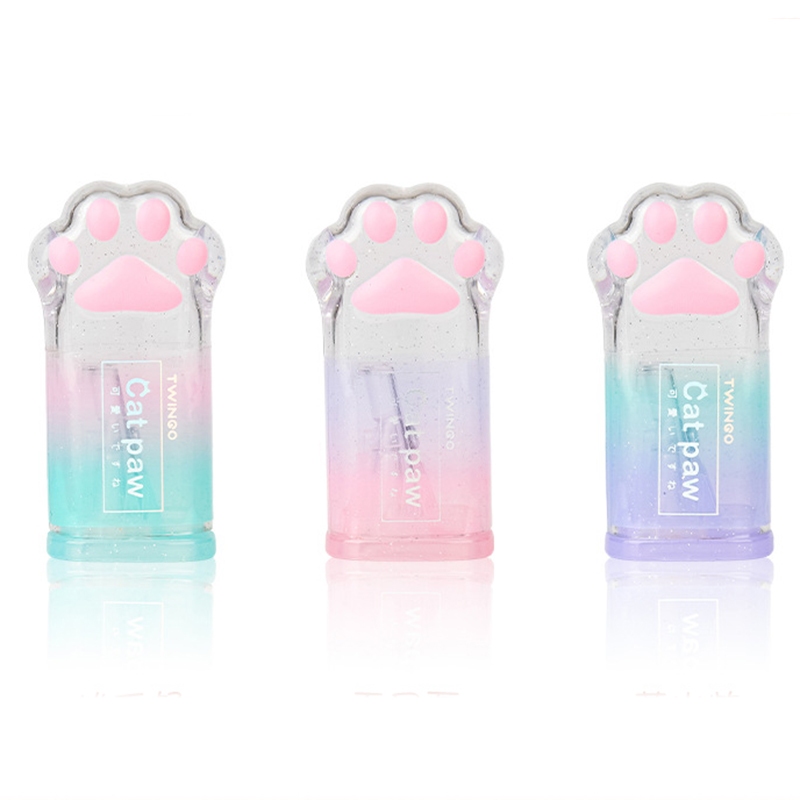 Cute Cat Paw Gradient Color Pencil Sharpener for School Material ...