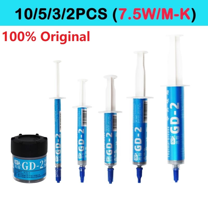 Net Weight 1/3/7/15/30 Grams Gray GD-2 Thermal Conductive Grease Paste ...