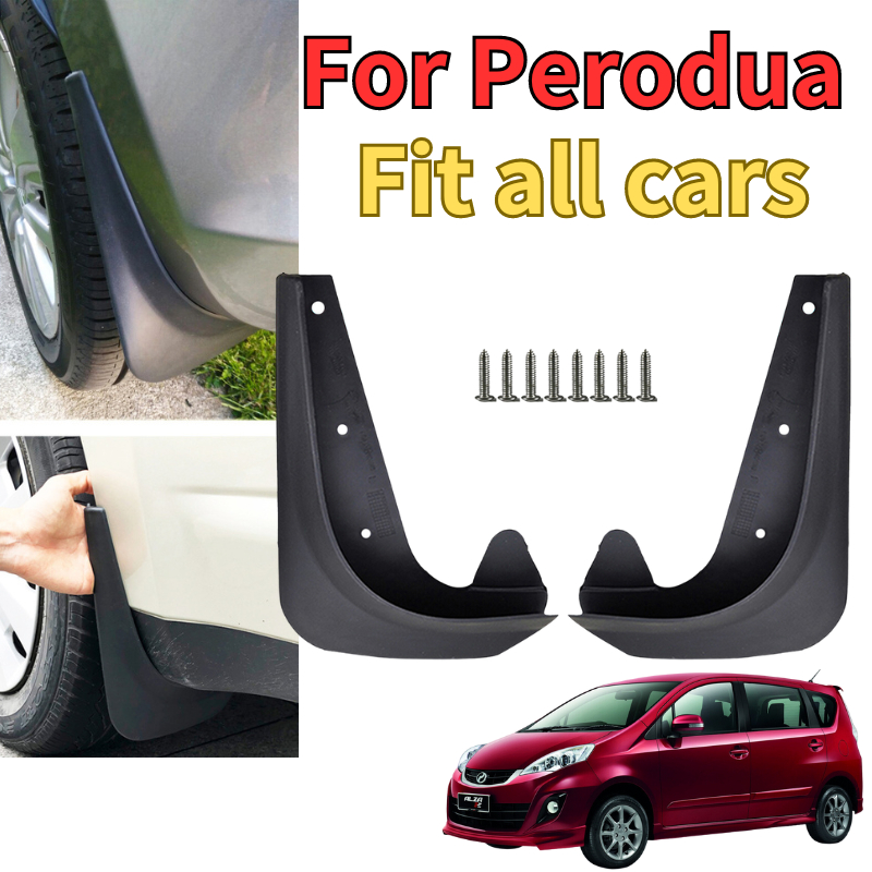 2pcs Car Fender Mudflap Mudguards Perodua Kancil Viva Bezza Myvi Proton ...