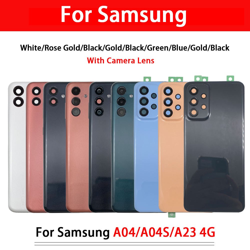 For Samsung A04 A04S A23 4G Cover Battery Back Case Rear Door Housing ...