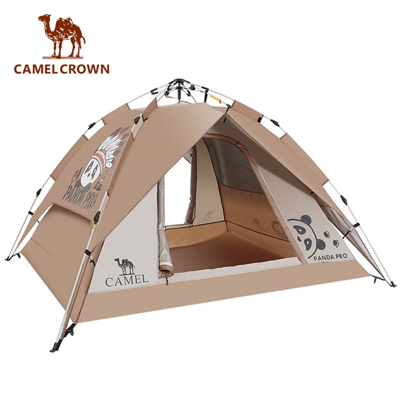 CAMEL CROWN Fully automatic hydraulic tent 3~4 people outdoor portable folding tent sunscreen ...