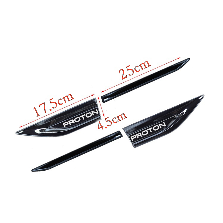 1set car fender stainless steel side label（Contain left and right) for ...