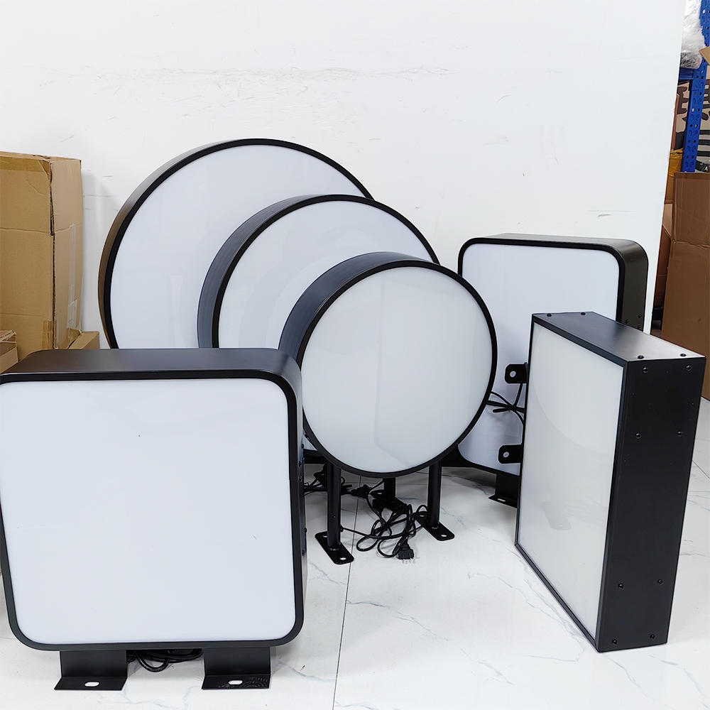 Outdoor Advertising Light Box Customized Double-Sided Luminous Shop ...