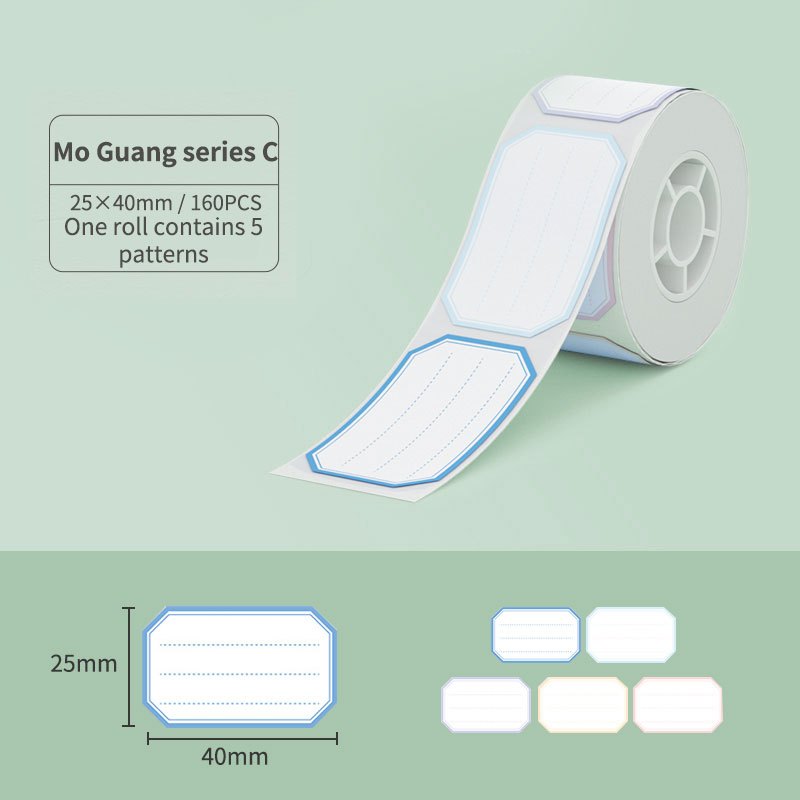 NIMBOT D101 color self-adhesive round labels, waterproof and oil-proof ...