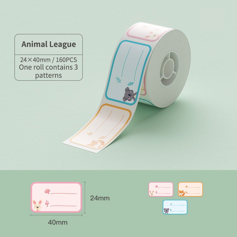 NIMBOT D101 color self-adhesive round labels, waterproof and oil-proof ...
