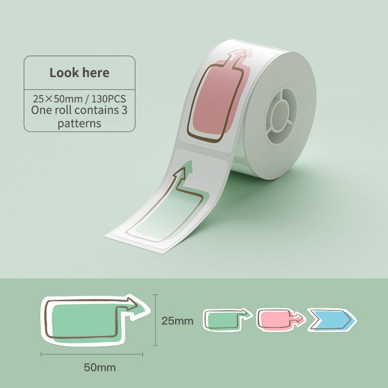 NIMBOT D101 color self-adhesive round labels, waterproof and oil-proof ...