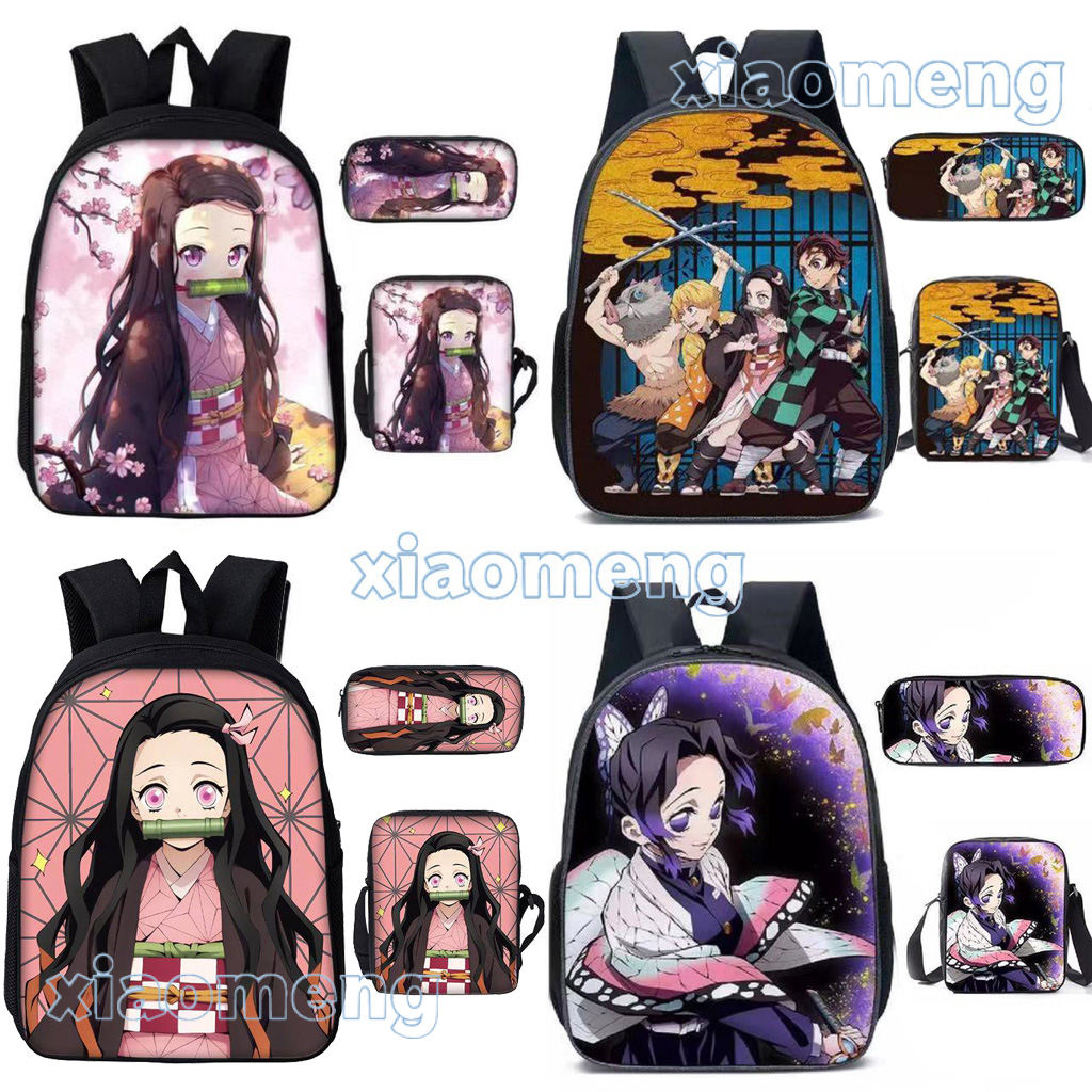 Demon slayer beg sekolah nezuko shinobu tanjiro zenitsu backpack and ...
