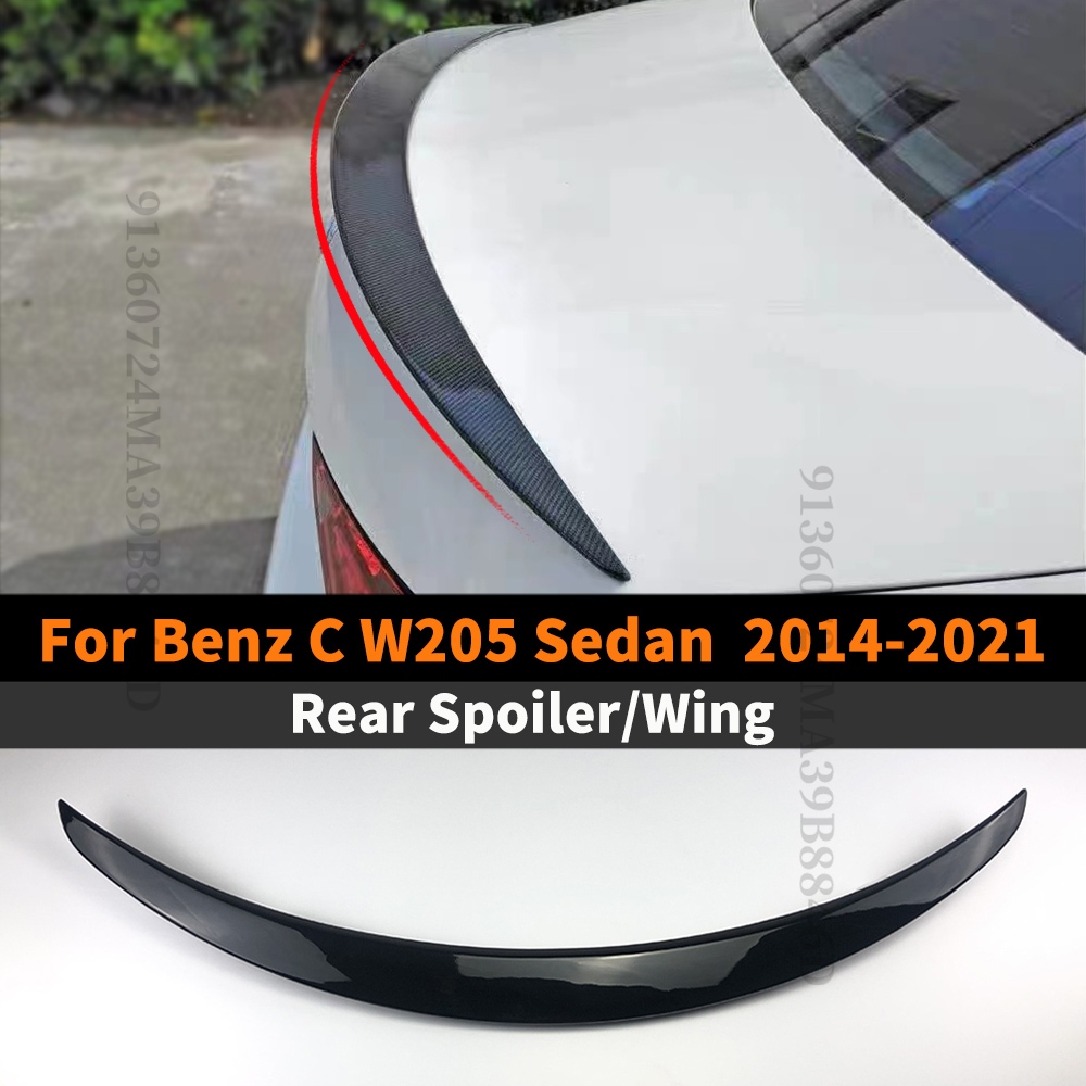 For Mercedes Benz C W205 and C43 C63 AMG Style Rear Spoiler Wing Racing ...