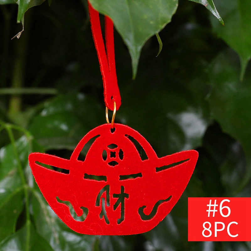 Chinese New Year Pendants Potting Decoration Lantern Shape Pendants CNY ...