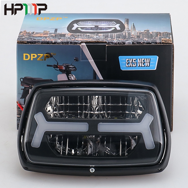 EX5 LED HEADLAMP PNP HEADLIGHT WITH LIGHT STRIP STRONG LIGHT WATERPROOF ...
