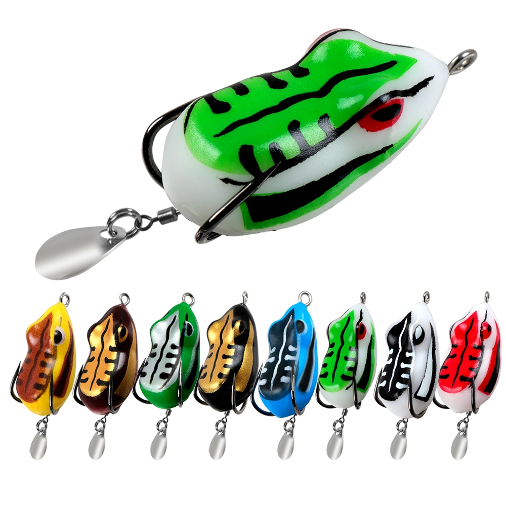 Vansinoy Umpan Casting Soft Frog Katak 4cm/5.5g Frog Fishing Lure Mini ...