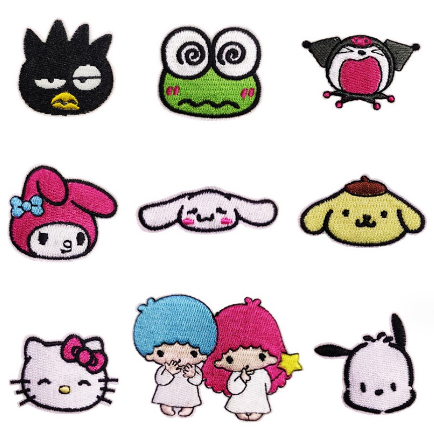 Cute Little Cartoon Melody Hello Kitty Frog Snoopy Embroidered Cloth ...