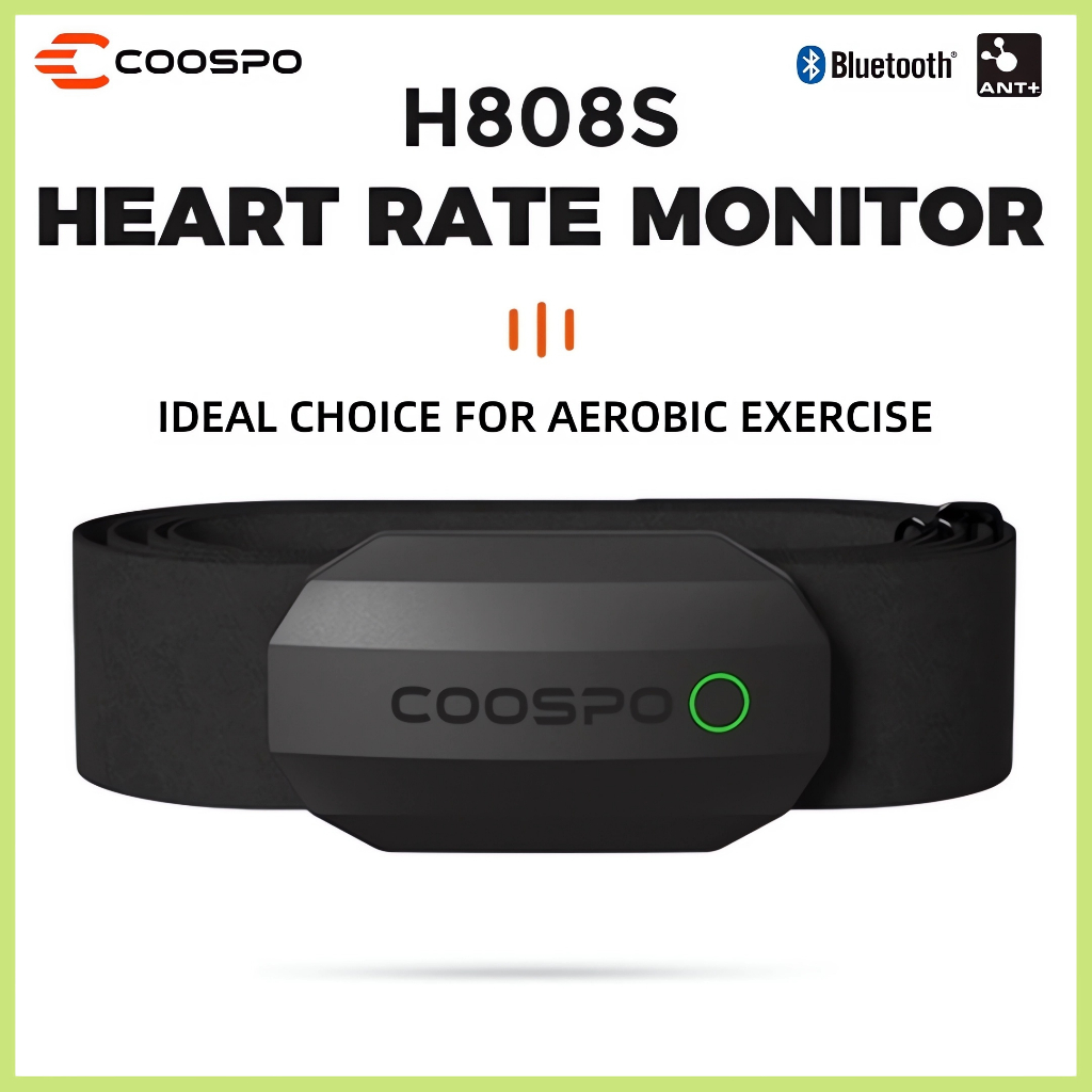 CooSpo H808S Heart Rate Sensor Dual Mode ANT Bluetooth With Chest Strap ...