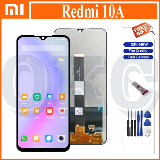 Original LCD For Redmi 10A 9A 9C LCD with Frame Display Touch Screen ...