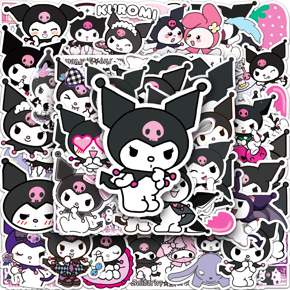 50pcs Super Cute Sanrio Stickers Hello Kitty Stickers Kuromi My Melody