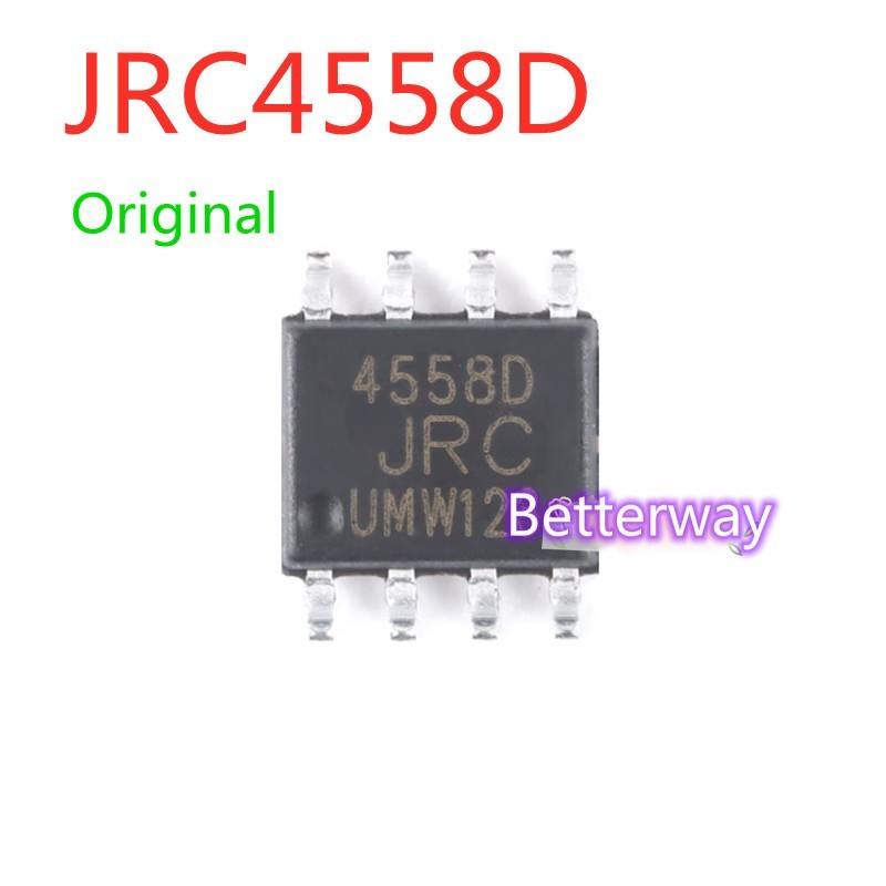 10pcs 50pcs JRC4558D Original SOP8 NJM4558D NJM4558 4558D JRC4558 SMD SOP-8 4558 Dual IC ...