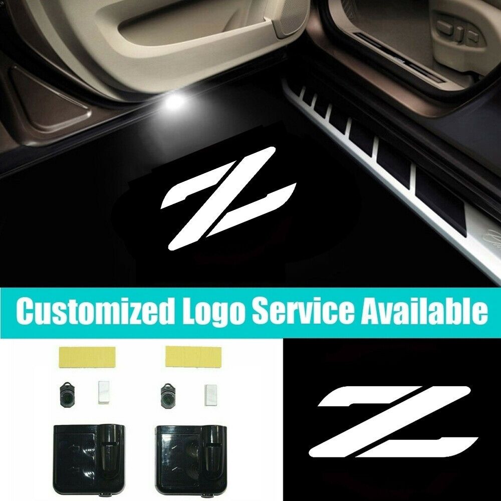 2pcs Car Door White Z Logo Laser Shadow Lights Projector Welcome lights ...