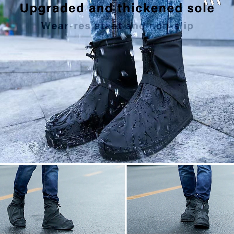Motorcycle Waterproof Rain Slip Resistant Boots Shoe Covers | Shopee ...
