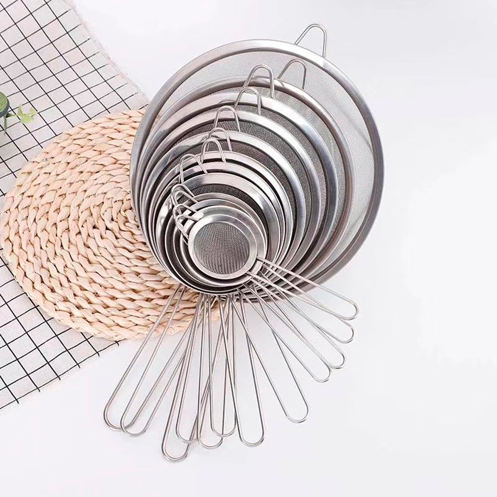 Baking Tools Handheld Flour Sieve Filter Mesh Sieve Ultra-Fine ...