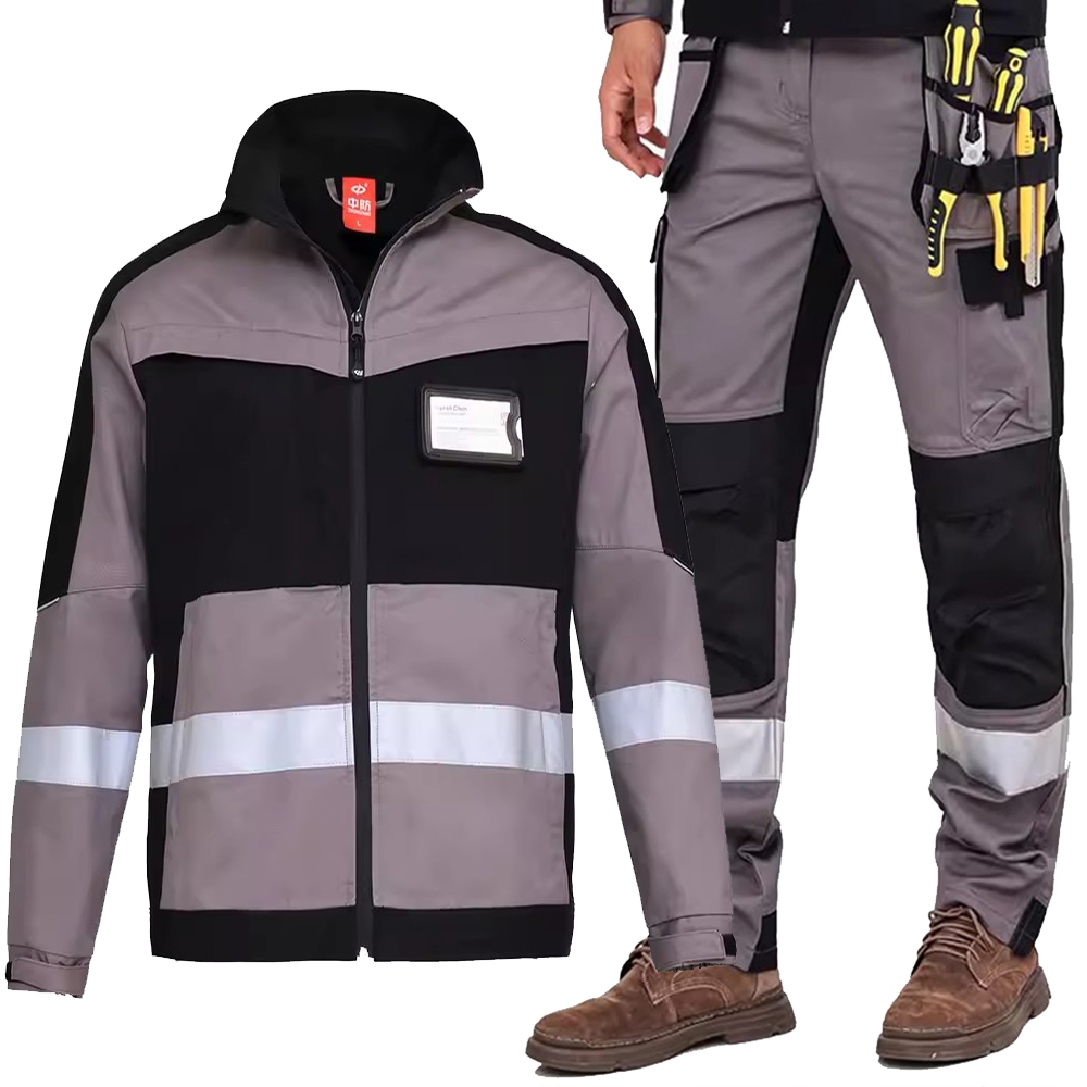 Safety Reflective Suit for Men Hi Vis Workwear Jacket and High ...