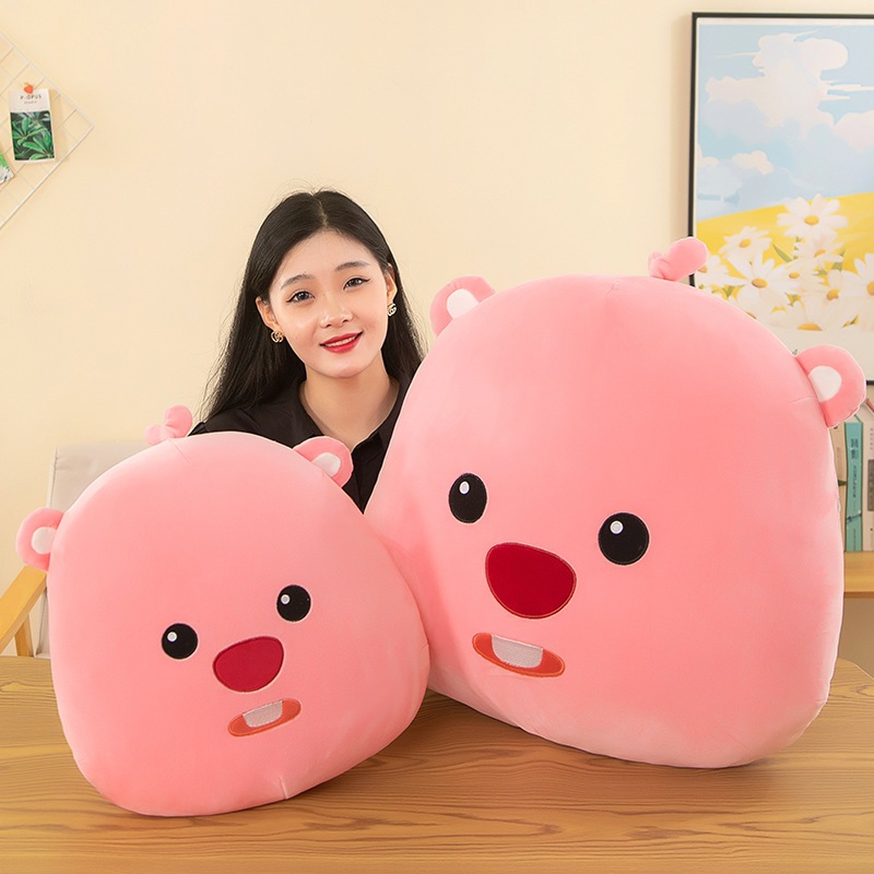 Cartoon Hug Plush Toy Stuffed Doll Cute Sleeping Gift Beaver Fox Loopy ...