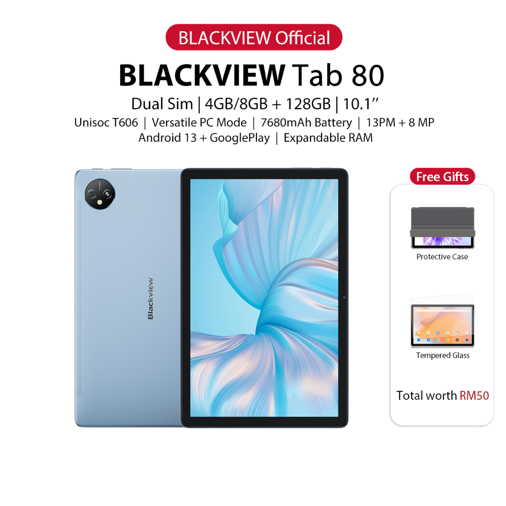 Blackview Tab 80 Android Tablet (10.1'' / 8GB + 128GB) | Shopee Malaysia