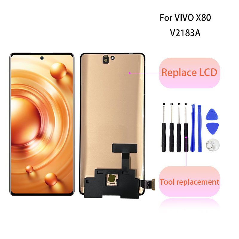 Original New AMOLED For Vivo X80 LCD Display Screen Touch Panel V2183A ...