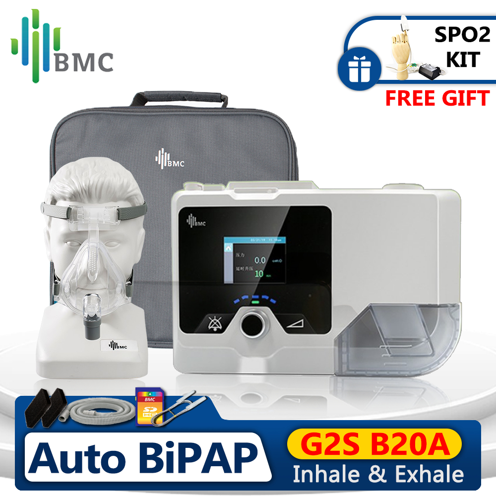 BMC Auto Bipap Bi-Level/CPAP Sleep Apnea Machine G2S B20A Treat Snoring Central Apnea Generate ...