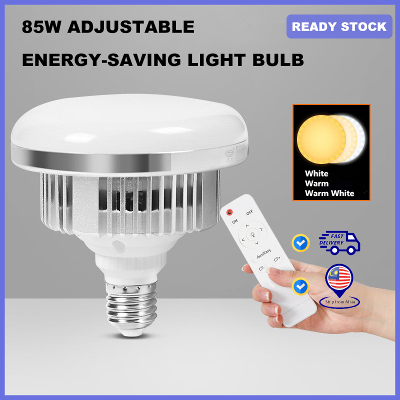 85W Photography Light Bulb Dimmable Tricolor LED Bulbs 2700-6400K Spiral Softbox Bulb in E27 ...