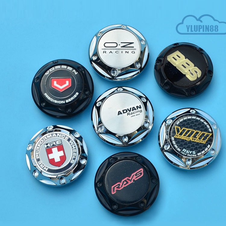 4pcs 68mm 64mm Car Styling Sport Rim Center Caps Emblem Sticker Wheel ...