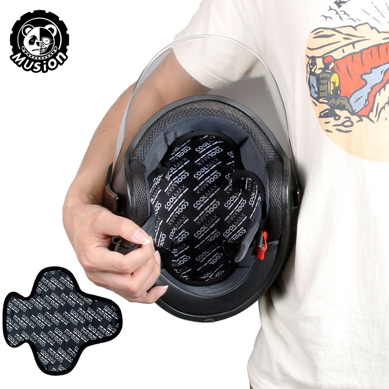 Musion COOLMAX Helmet Liner Pad Moisture Wicking Helmet Inner with 3M ...