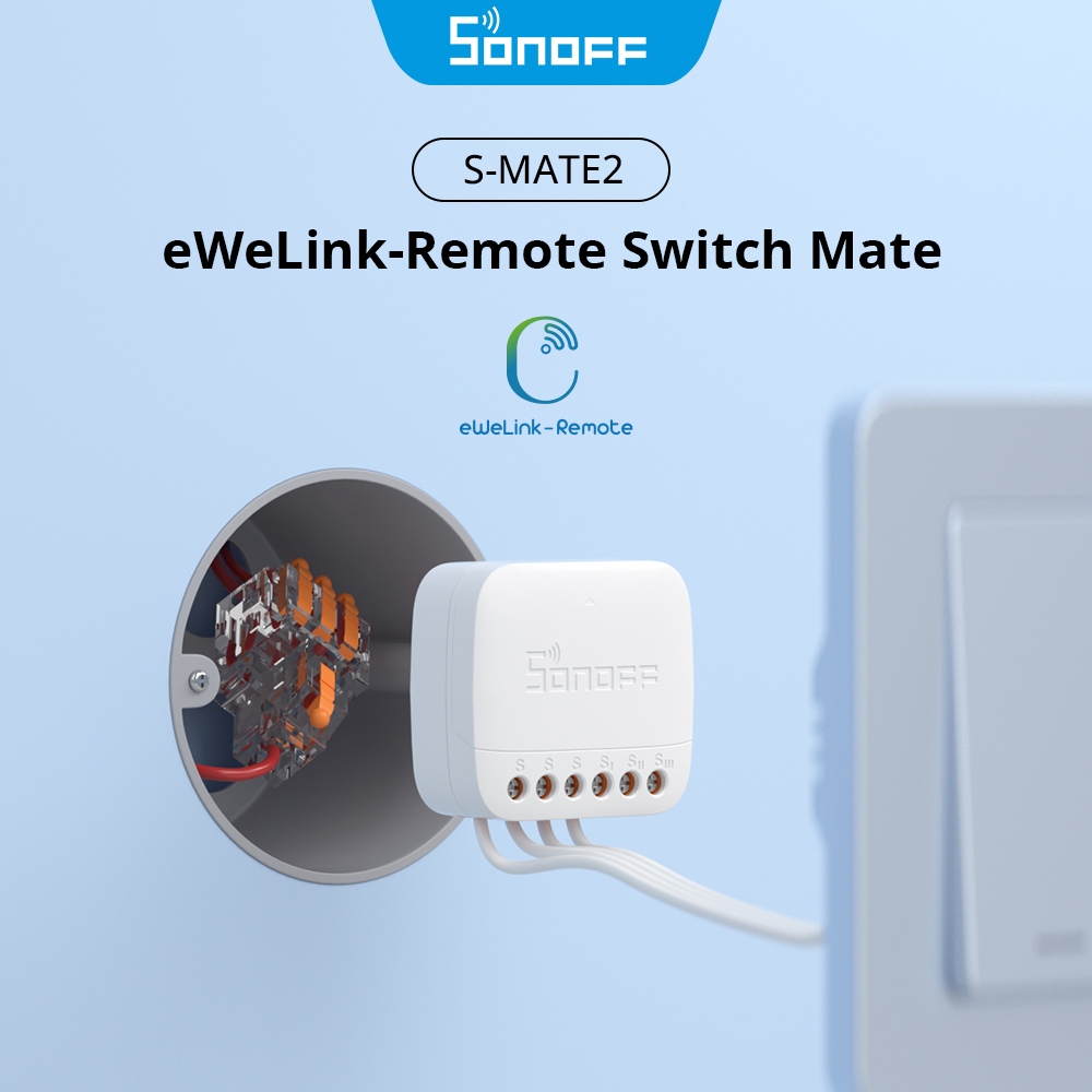 SONOFF S-MATE2 Extreme Switch Mate eWeLink Remote Control via Smart Switch for Smart Home Work ...