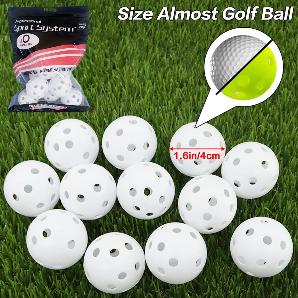Practice Golf Balls Plastic Hole Colored Value 12/24 Pack Bulk Set ...