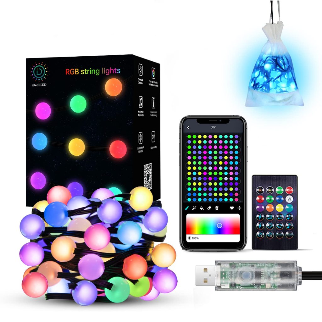 LED Ball Strip Light Dream Color RGBIC Addressable Individually ...