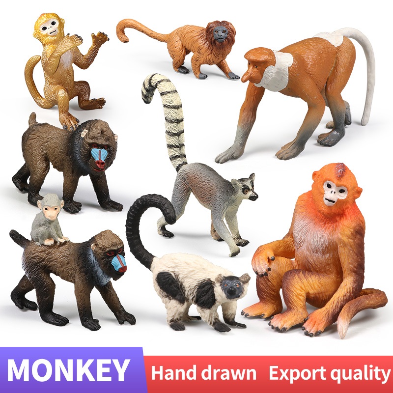 Simulation Wild Animals Simulation Lemur Golden Monkey Mandrill ...