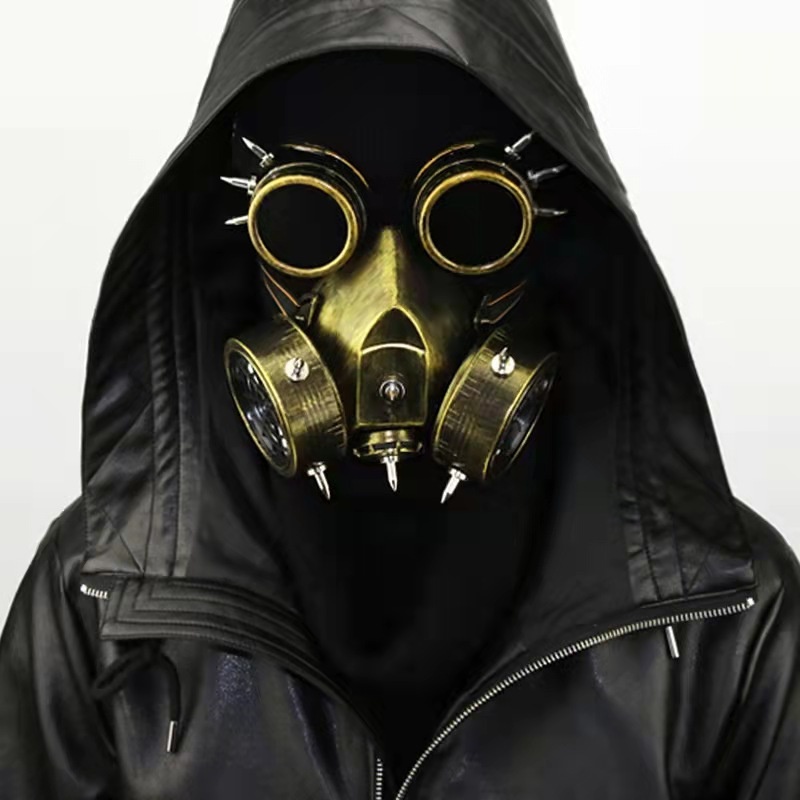 Steampunk Glasses Gas Masks Goggles Cosplay Bar Props Gothic Anti-Fog ...