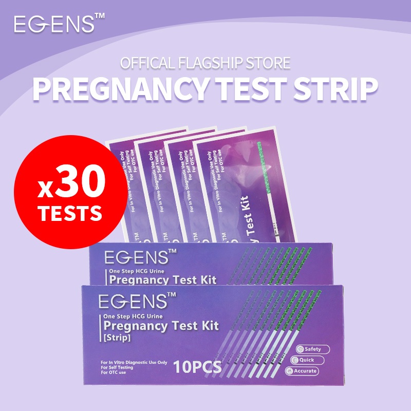 EGENS 30 Tests One Step Urine Pregnancy Test Strip Easy to Use at Home ...
