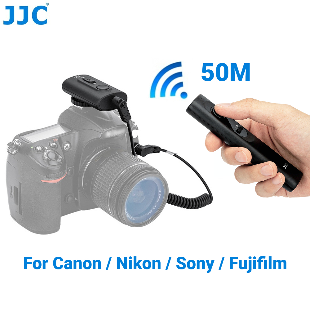 JJC RF-SW Camera Remote Control Stick Radio Wireless Shutter Release ...