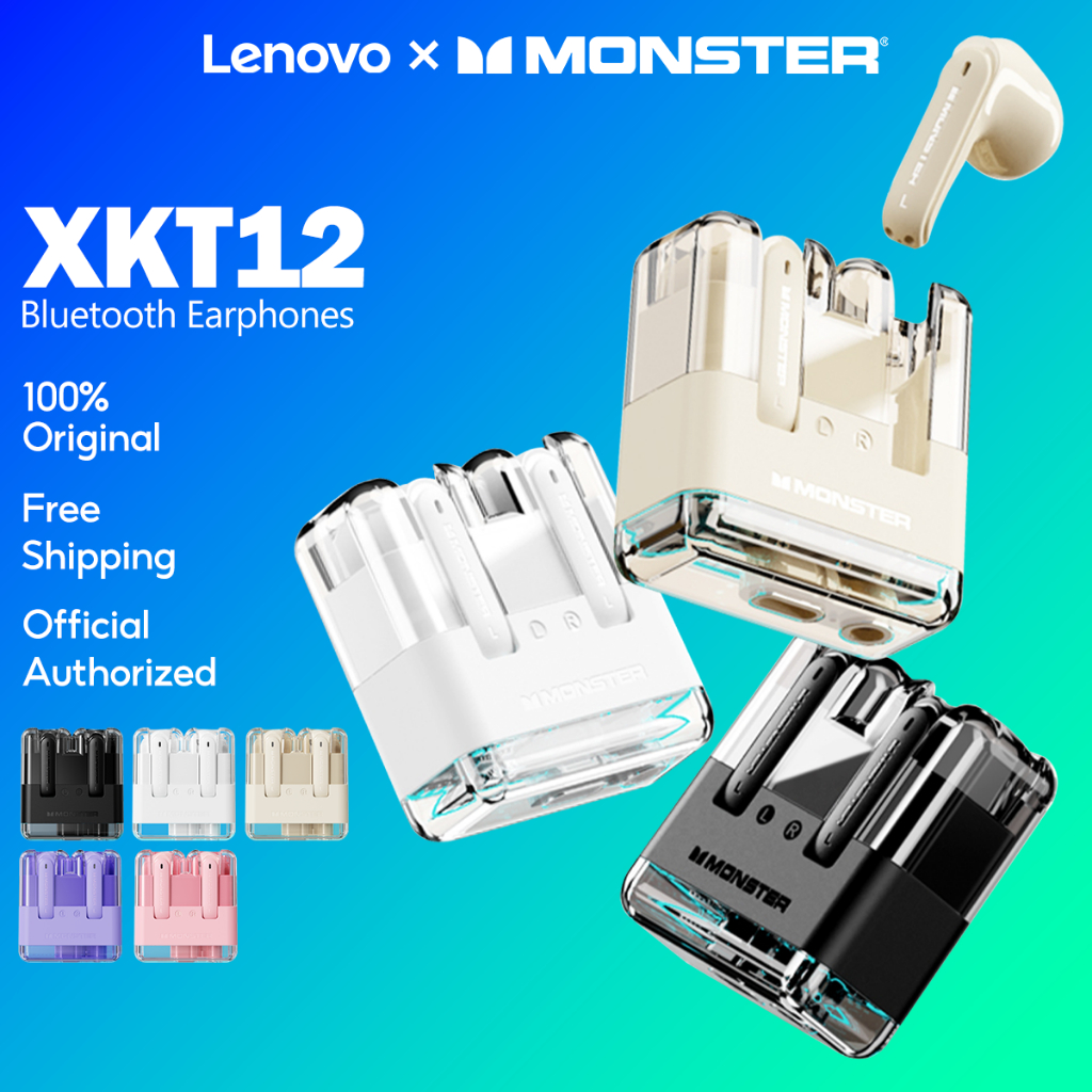 Monster XKT12 TWS Bluetooth Wireless Earphone ENC Noise Canceling Hi-Fi ...