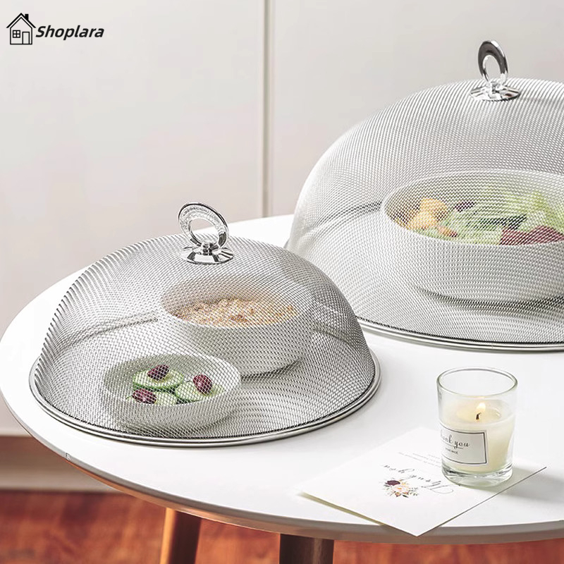 Stainless Steel Table Food Cover Anti-Fly & Mosquito Leftover Metal ...