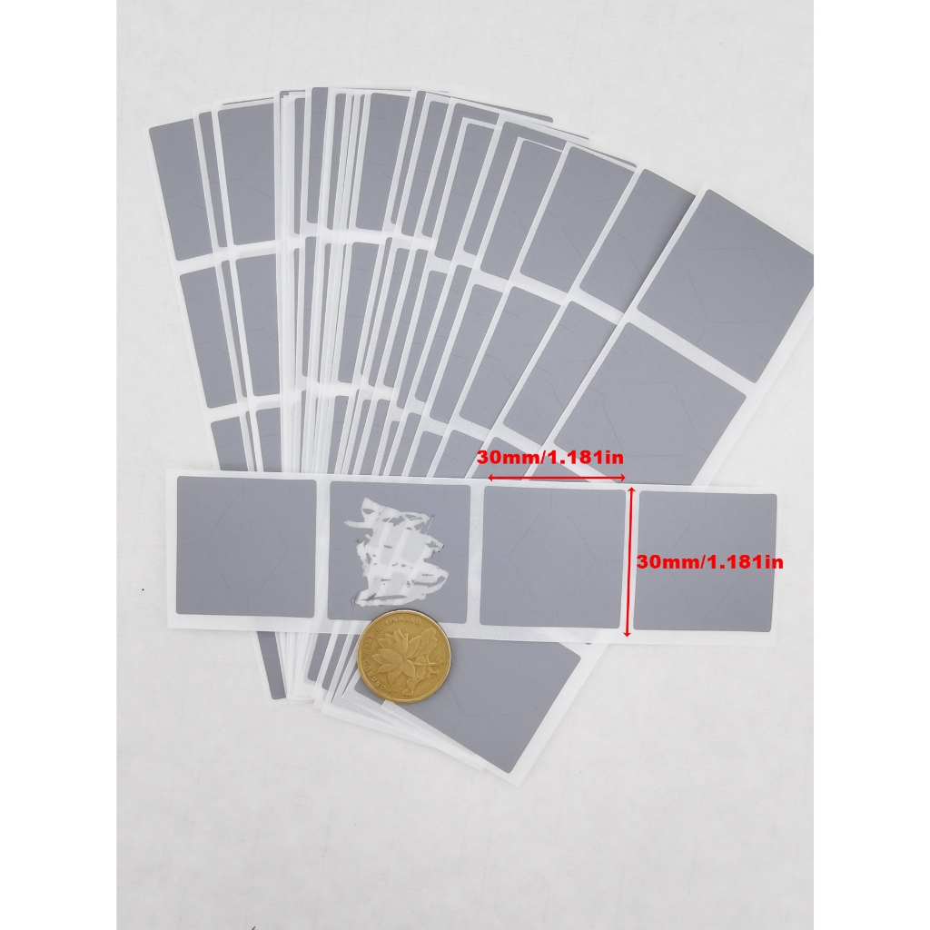 100pcs 30x30mm Square Scratch Off Label Grey Scratching Sticker for DIY ...