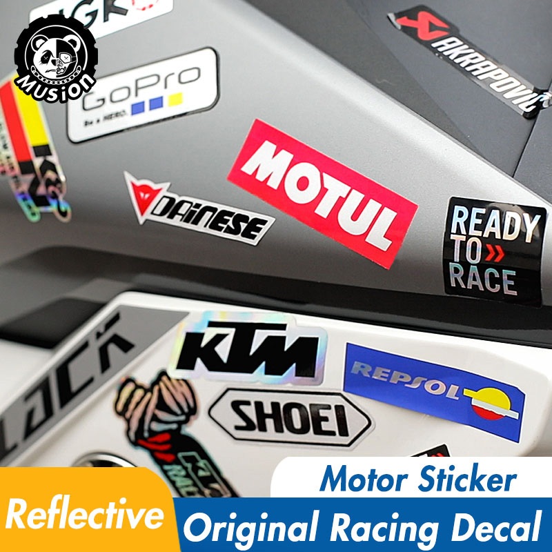 Musion Racing Sponsor Sticker Motorcycle Helmet Decal Waterproof Car ...