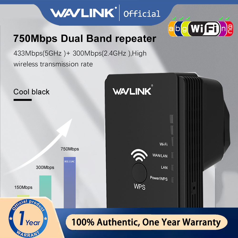 Wavlink AC750 Dual Band 2.4G+5G Wifi Router Repeater Wifi Signal ...