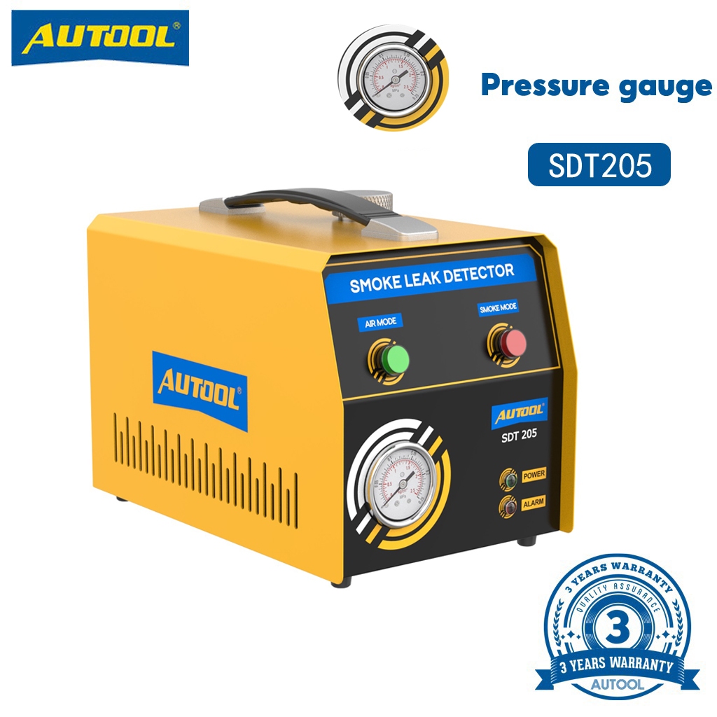 AUTOOL SDT205 Car Smoke Leak Detector Pipe Leak Locator Automotive EVAP System Smoke Leakage ...
